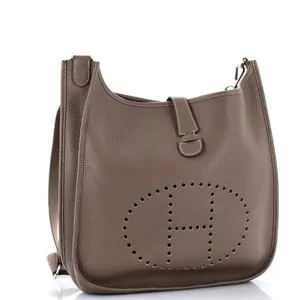 Hermès Evelyne Bag Gen Iii Clemence Gm - Grey