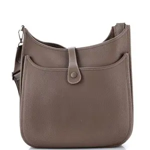 Hermès Evelyne Bag Gen Iii Clemence Gm - Grey