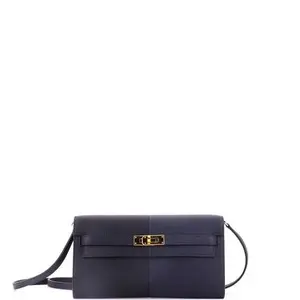 Hermès Casaque Kelly To Go Wallet Epsom - Blue