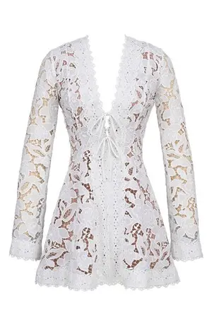 House Of Cb Bianca Lace Cutout Mini Dress