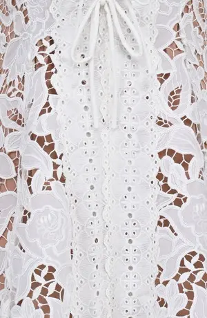 House Of Cb Bianca Lace Cutout Mini Dress