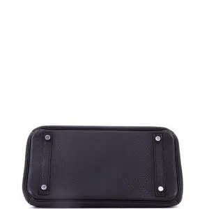 Hermès Birkin Handbag Fjord With Palladium Hardware 30 - Black