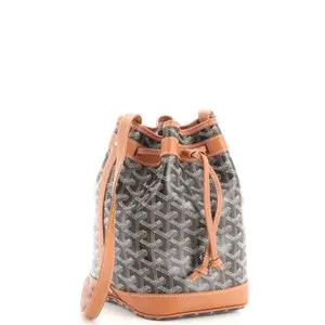 Goyard Petit Flot Bucket Bag Coated Canvas Pm