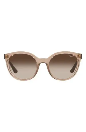 VOGUE 50mm Gradient Oval Sunglasses - Transparent