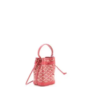 Goyard Petit Flot Bucket Bag Coated Canvas Mini
