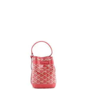 Goyard Petit Flot Bucket Bag Coated Canvas Mini