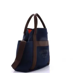 Hermès Sac De Pansage Groom Handbag Canvas