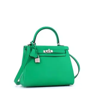Hermès Kelly Handbag Swift With Palladium Hardware 25