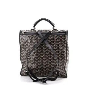 Goyard Saint Leger Briefcase Backpack Coated Canvas