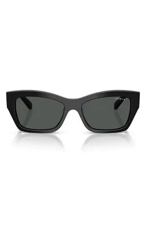VOGUE Vo5658su 53mm Butterfly Sunglasses Black/dark Grey