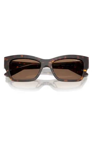 VOGUE Vo5658su 53mm Butterfly Sunglasses - Dark Havana/dark Brown