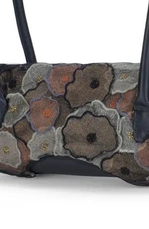 BEHNO Elizabeth Mini Baguette Bag - Black/multi