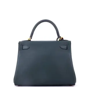 Hermès Kelly Handbag Evercolor With Gold Hardware 28 - Green