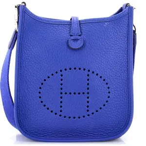 Hermès Evelyne Bag Gen Iii Clemence Tpm - Blue