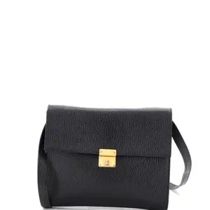 Hermès Clic Wallet On Strap Chevre Mysore 16 - Black