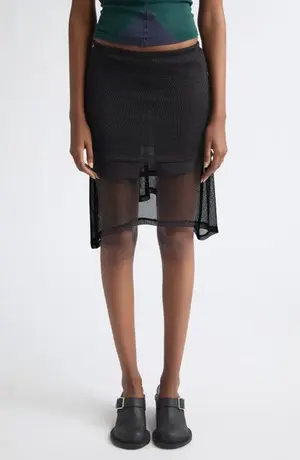 Eckhaus Latta Gossamer Midi Skirt