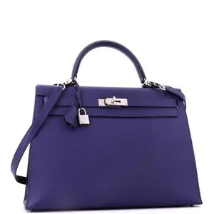 Hermès Kelly Handbag Epsom With Palladium Hardware 35