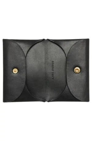 Marc Jacobs Scene Snap Leather Card Holder - Black