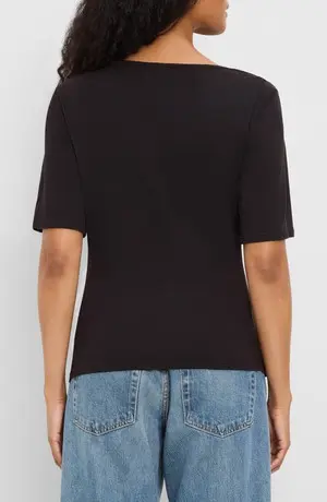 Michael Stars Asymmetrical Pleat T-shirt