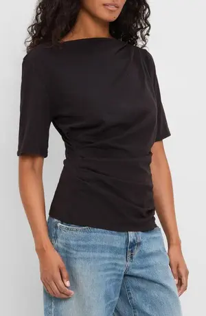 Michael Stars Asymmetrical Pleat T-shirt