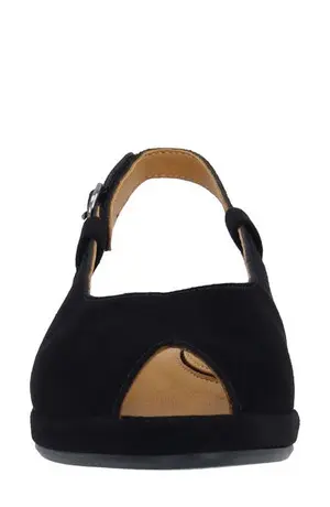 L'AMOUR DES PIEDS Brisella Slingback Wedge Sandal - Black
