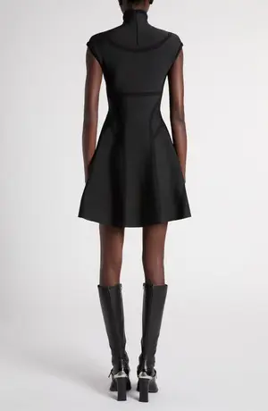 Alexander McQueen Panelled Silk Minidress