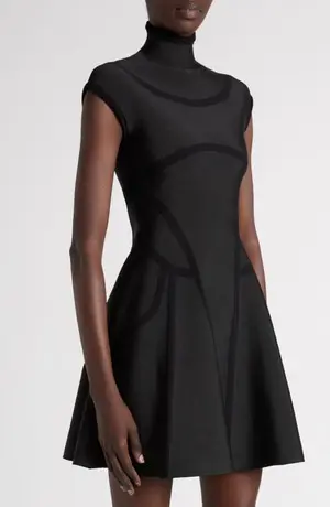 Alexander McQueen Panelled Silk Minidress