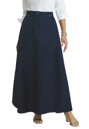 JESSICA LONDON Bi-stretch Wide Leg Pant Indigo