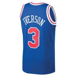 Mitchell & Ness Allen Iverson Philadelphia 76ers 1996/97 Hardwood Classics Throwback Swingman Jersey - Royal