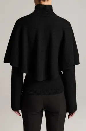 Vince Turtleneck Cape Cardigan