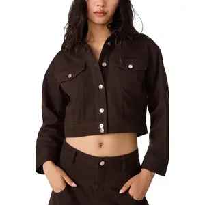 Steve Madden Dove Cropped Denim Jacket