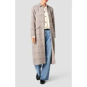 French Connection Sutton Plaid Tailored Coat