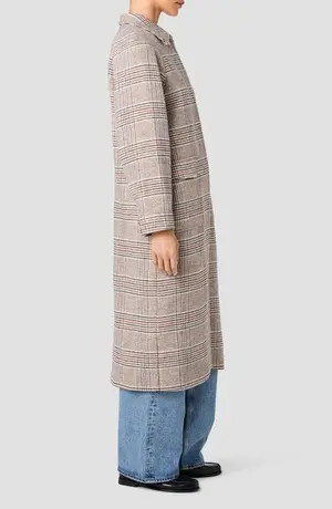 French Connection Sutton Plaid Tailored Coat