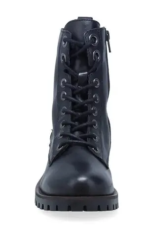 Miz Mooz Amirah Lace-up Platform Bootie - Black