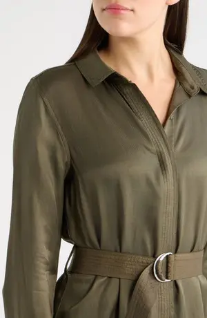 Bella Dahl Multi Stitch Belted Shirtdress