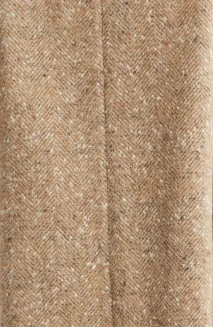 Herno Alpaca Blend Herringbone Trench Coat