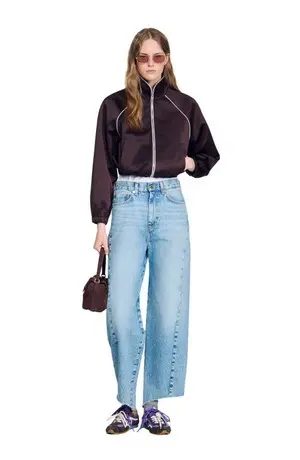 Sandro Le Mini Grand Bazaar Suede Bag