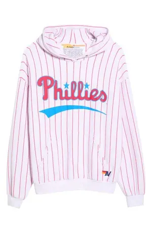 Aviator Nation Philadelphia Phillies Graphic Hoodie - White/red