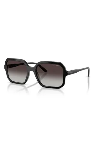 VOGUE 55mm Vo5696s Square Sunglasses - Black/grey Gradient