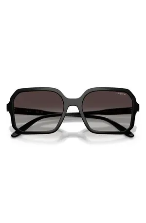 VOGUE 55mm Vo5696s Square Sunglasses - Black/grey Gradient