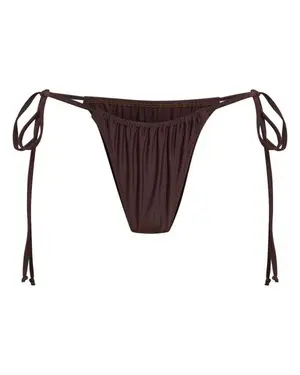 VACAY SWIMWEAR Rio Bikini Bottom - Chocolate