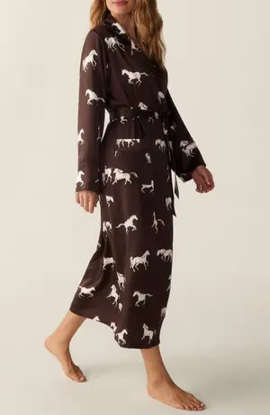 PETITE PLUME Highgrove Silk Robe
