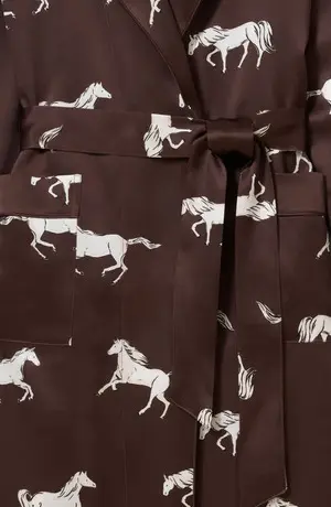 PETITE PLUME Highgrove Silk Robe