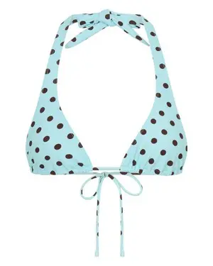 VACAY SWIMWEAR Vacay Swimwear Capri Bikini Top Blue Polka