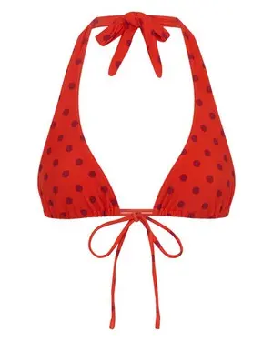 VACAY SWIMWEAR Vacay Swimwear Capri Bikini Top Chilli Polka
