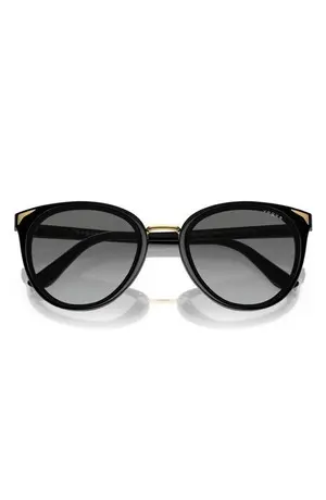 VOGUE Gradient Butterfly Sunglasses - Black/grey Gradient