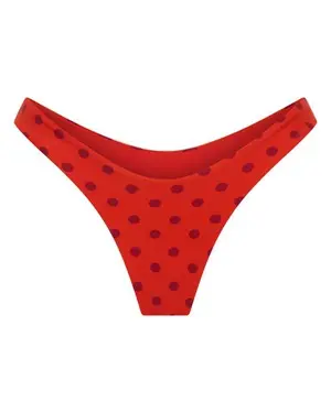 VACAY SWIMWEAR Positano Swim Bottom Chilli Polka