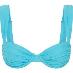 VACAY SWIMWEAR Rhodes Swim Top Aqua