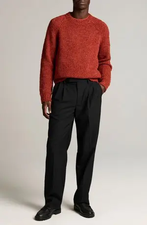 Vince Louie Double Pleated Refined Twill Trousers