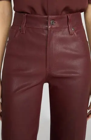 FRAME The Leather Slim Palazzo Leather Pants
